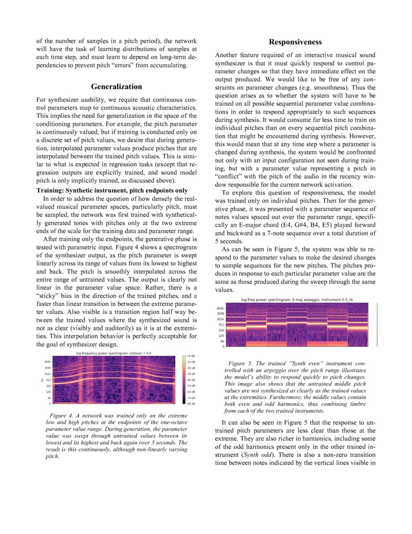 Real Valued Parametric Conditioning Of An Rnn For Interactive Sound Synthesis Deepai