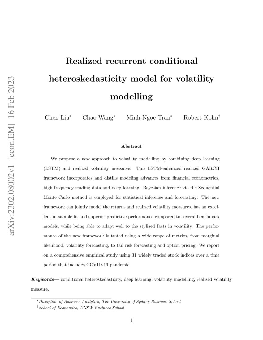 Realized recurrent conditional heteroskedasticity model for volatility ...
