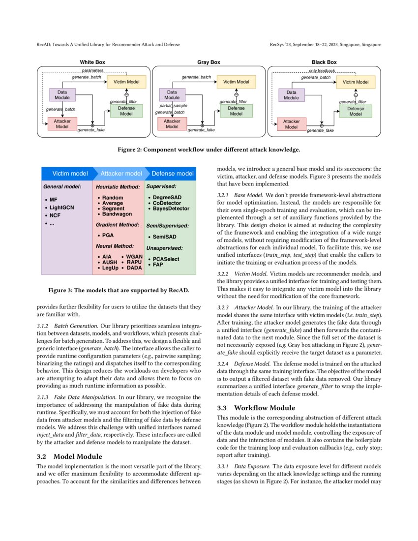 RecAD: Towards A Unified Library for Recommender Attack and Defense | DeepAI