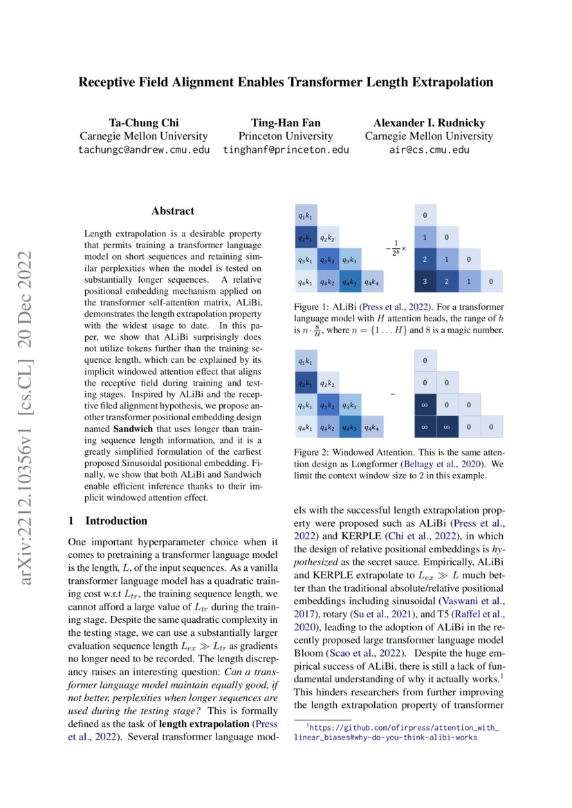 Receptive Field Alignment Enables Transformer Length Extrapolation Deepai 