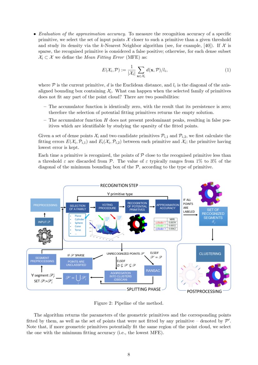 Recognising geometric primitives in 3D point clouds of mechanical CAD objects | DeepAI