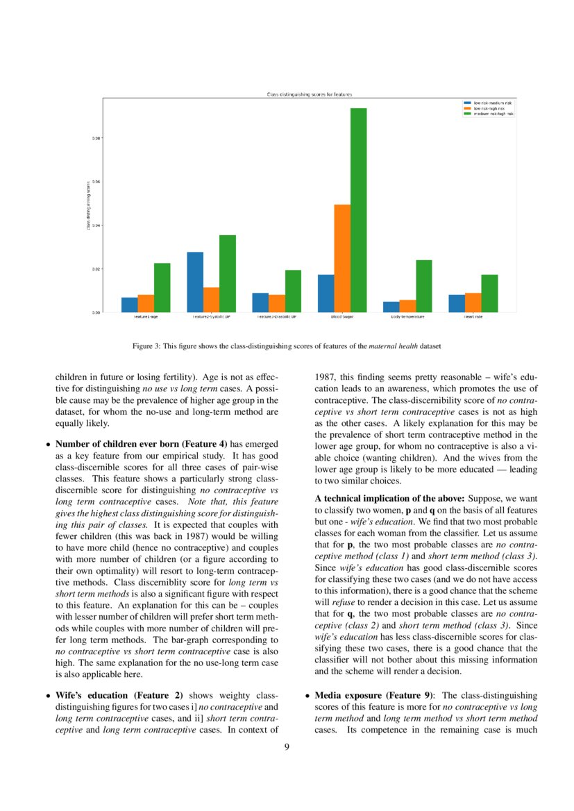 Reconnoitering the class distinguishing abilities of the features, to ...