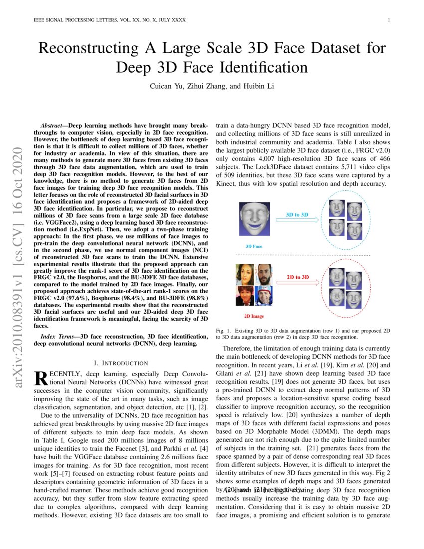Reconstructing A Large Scale 3D Face Dataset for Deep 3D Face ...