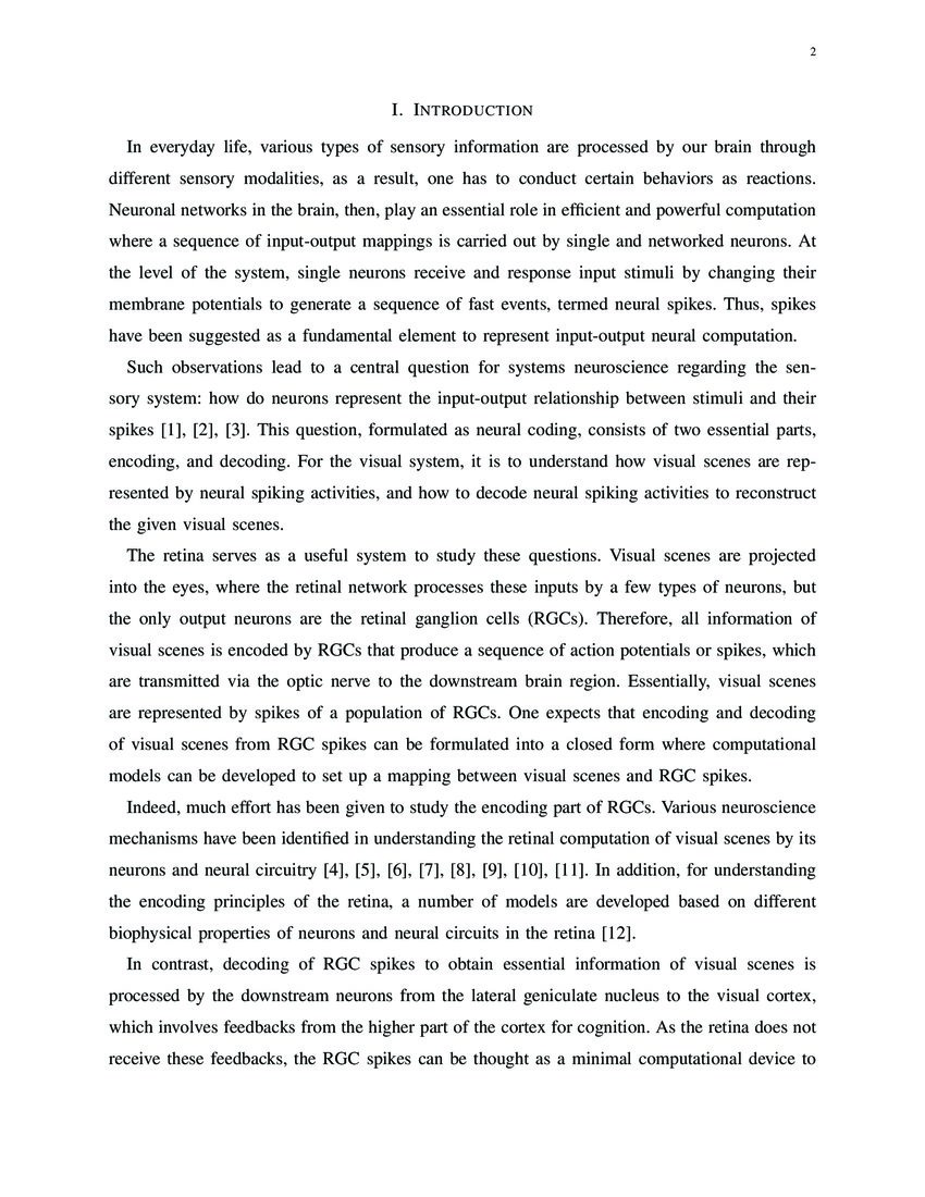 Reconstruction Of Natural Visual Scenes From Neural Spikes With Deep Neural Networks Deepai 6767