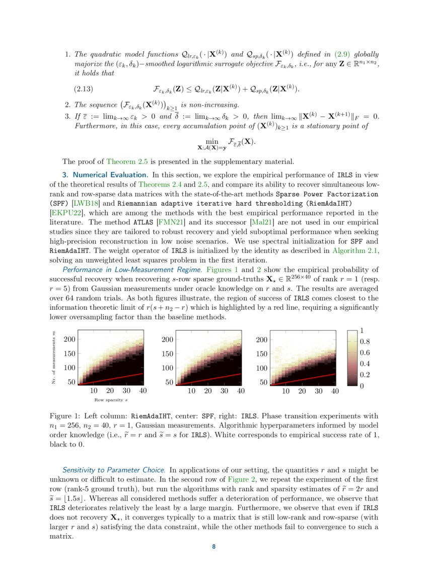 Recovering Simultaneously Structured Data Via Non Convex Iteratively Reweighted Least Squares 
