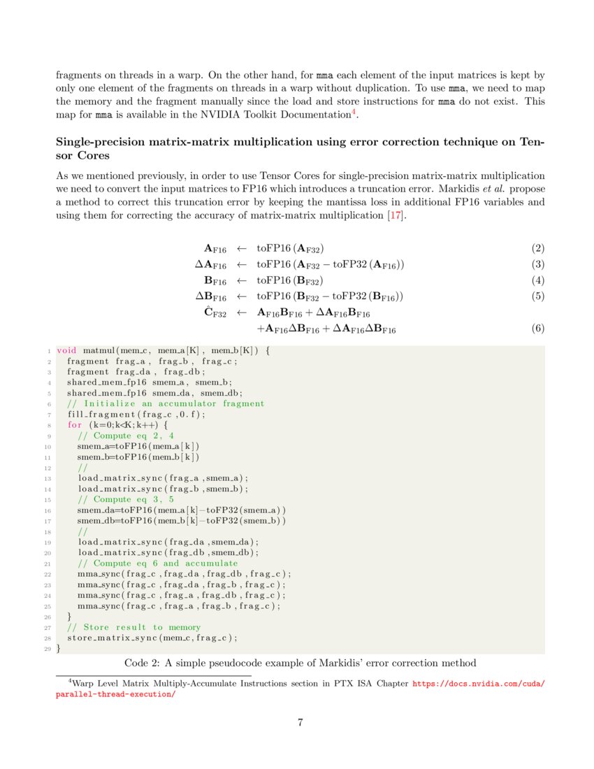 Recovering Single Precision Accuracy From Tensor Cores While Surpassing The Fp32 Theoretical