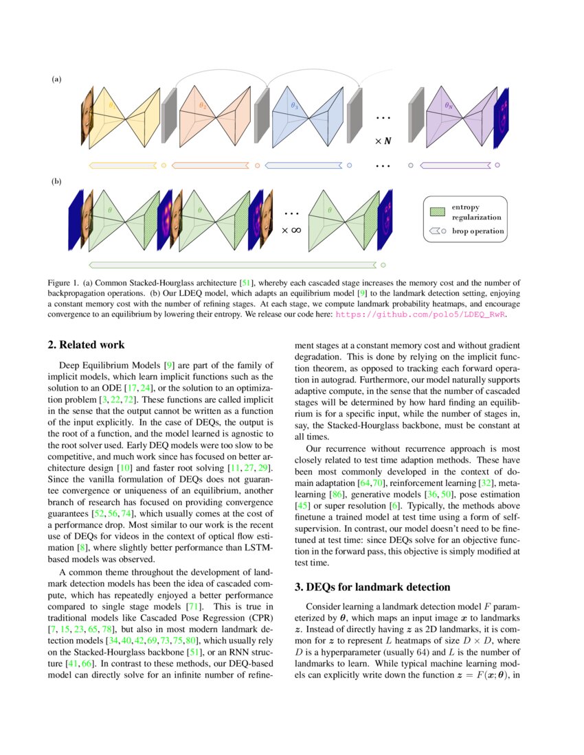 Recurrence without Recurrence: Stable Video Landmark Detection with Deep Equilibrium Models | DeepAI