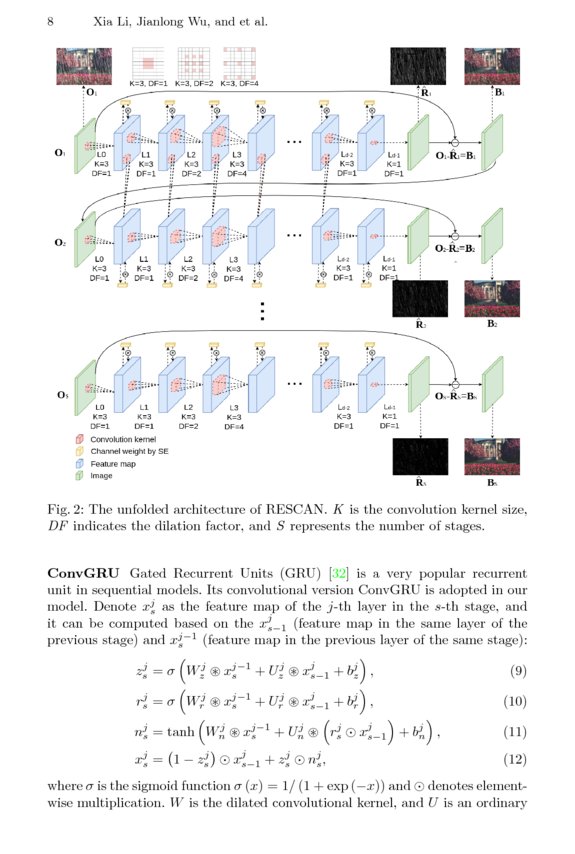 Recurrent Squeeze-and-Excitation Context Aggregation Net for Single Image Deraining | DeepAI
