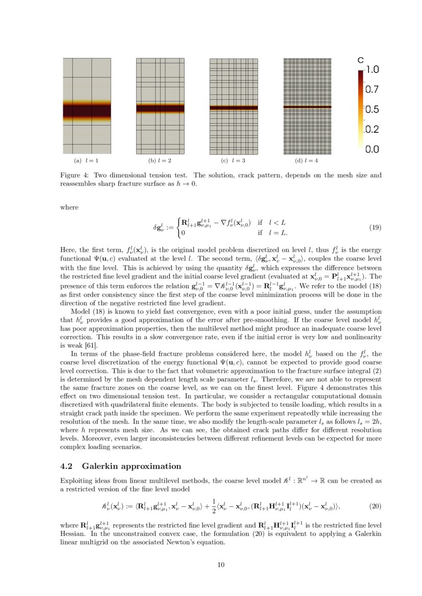Recursive Multilevel Trust Region Method With Application To Fully Monolithic Phase Field Models