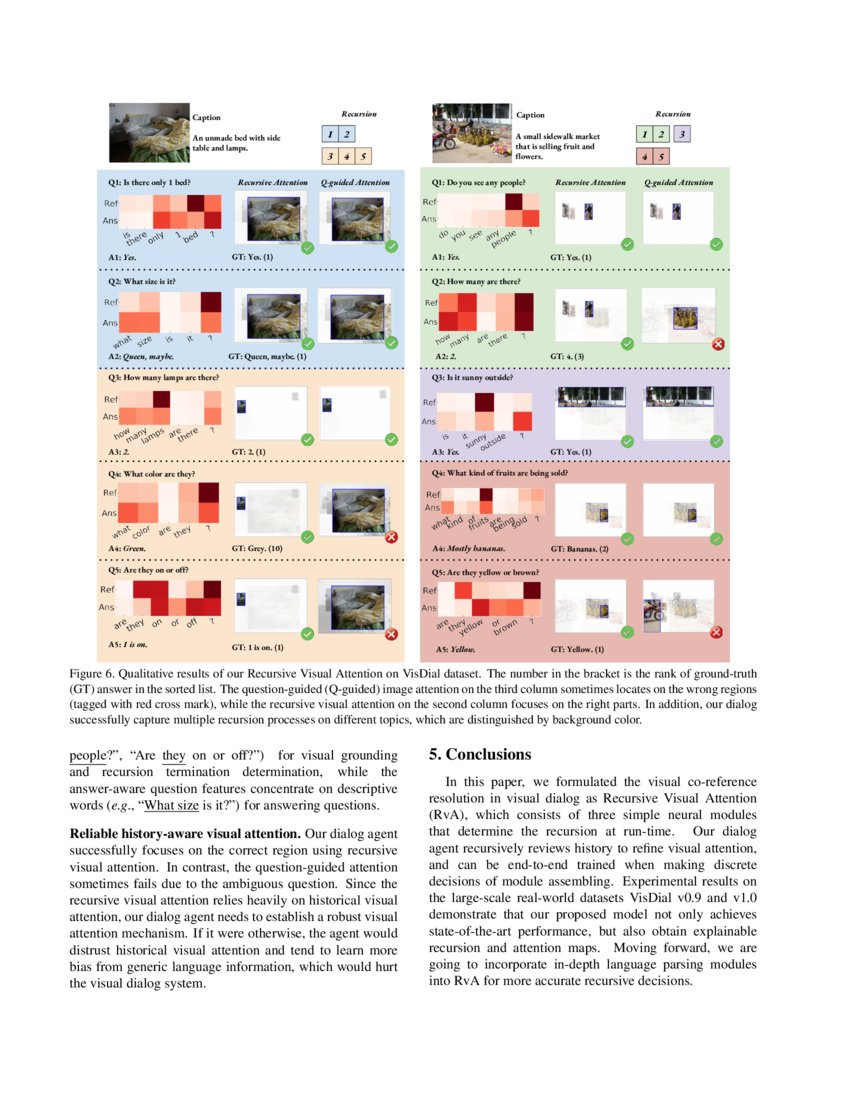 Recursive Visual Attention in Visual Dialog | DeepAI