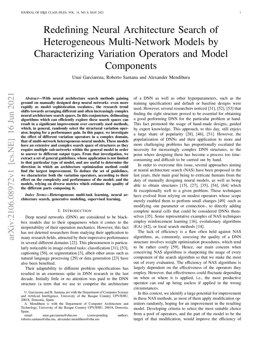 Redefining Neural Architecture Search Of Heterogeneous Multi Network