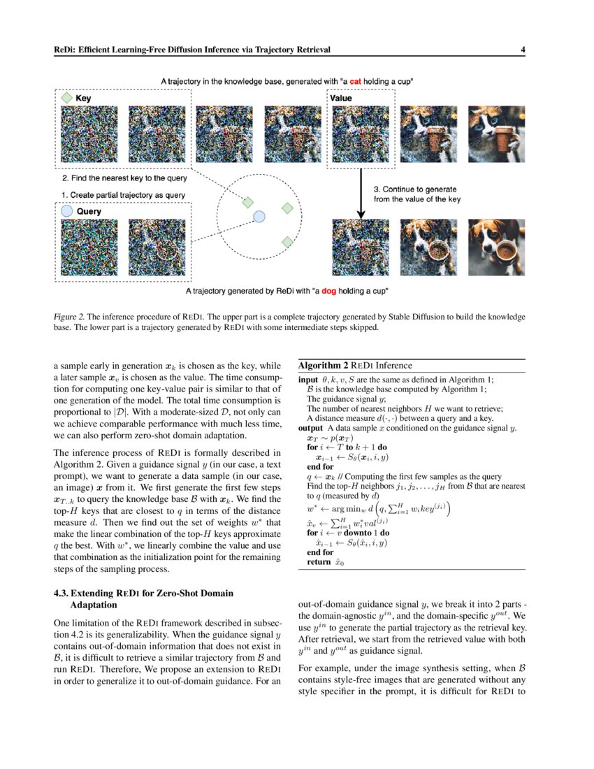 ReDi: Efficient Learning-Free Diffusion Inference via Trajectory ... ReDi: Efficient Learning-Free Diffusion Inference via Trajectory ...