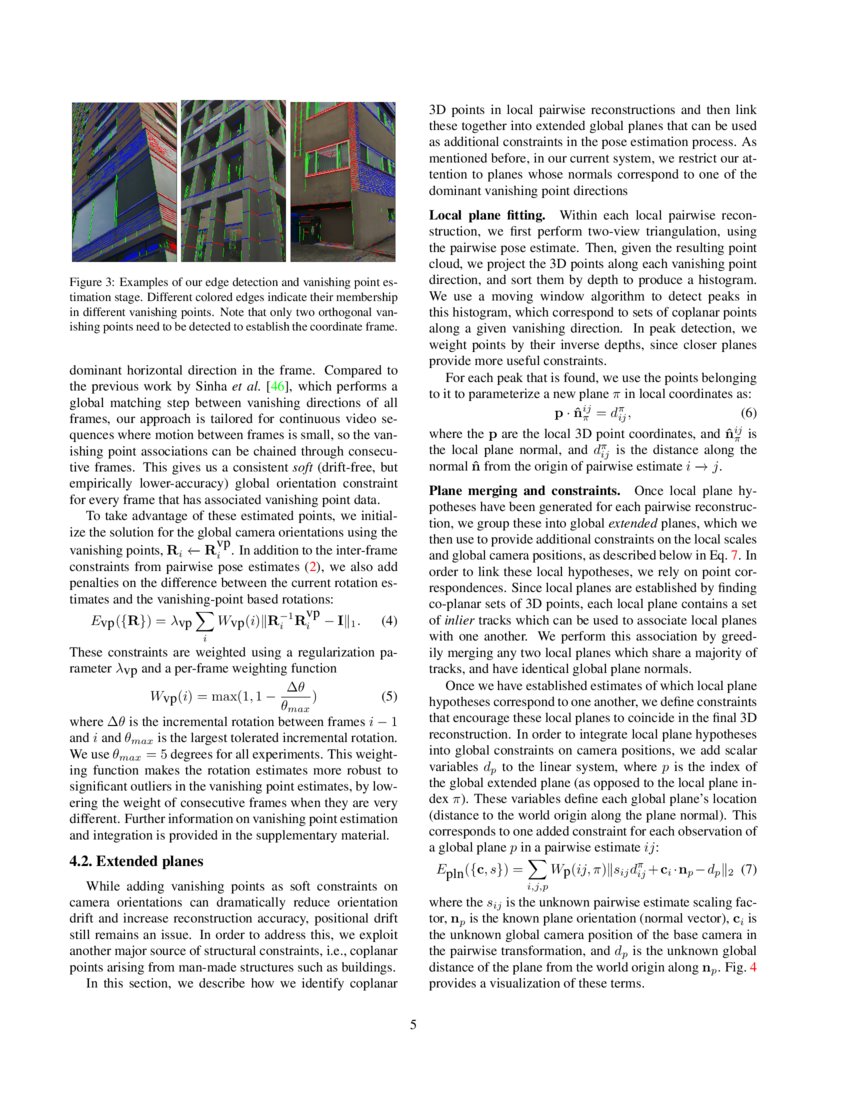 Reducing Drift in Structure from Motion using Extended Features | DeepAI