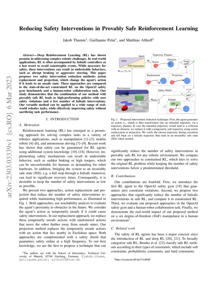 Reducing Safety Interventions In Provably Safe Reinforcement Learning Deepai