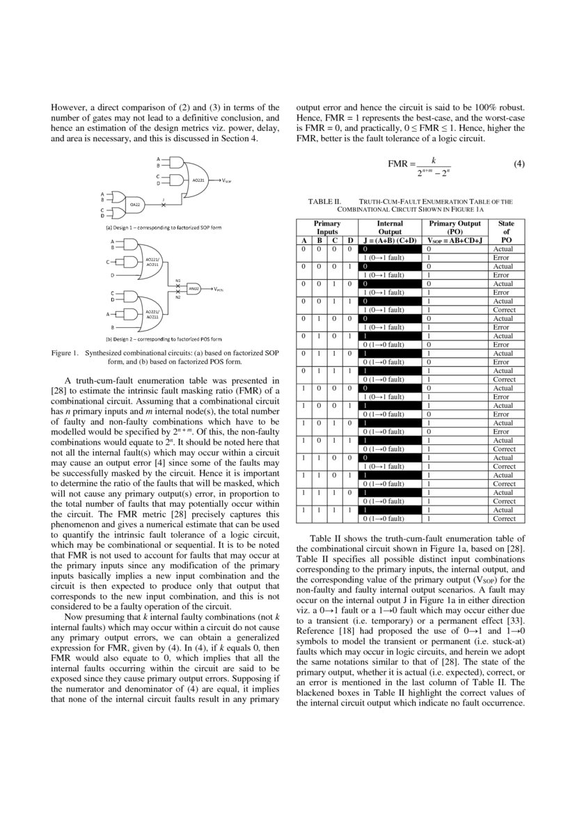 Redundant Logic Insertion And Fault Tolerance Improvement In Combinational Circuits Deepai