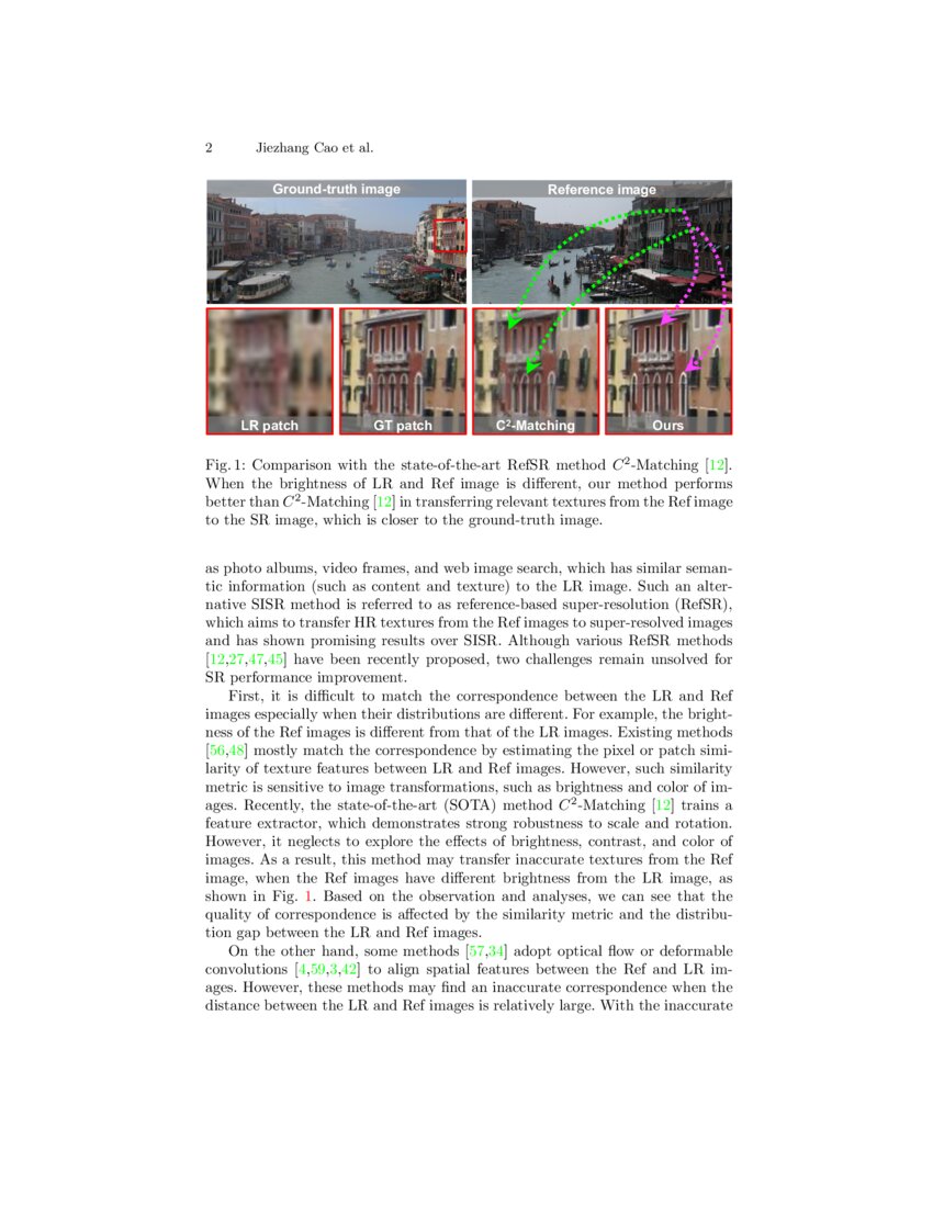 Reference Based Image Super Resolution With Deformable Attention