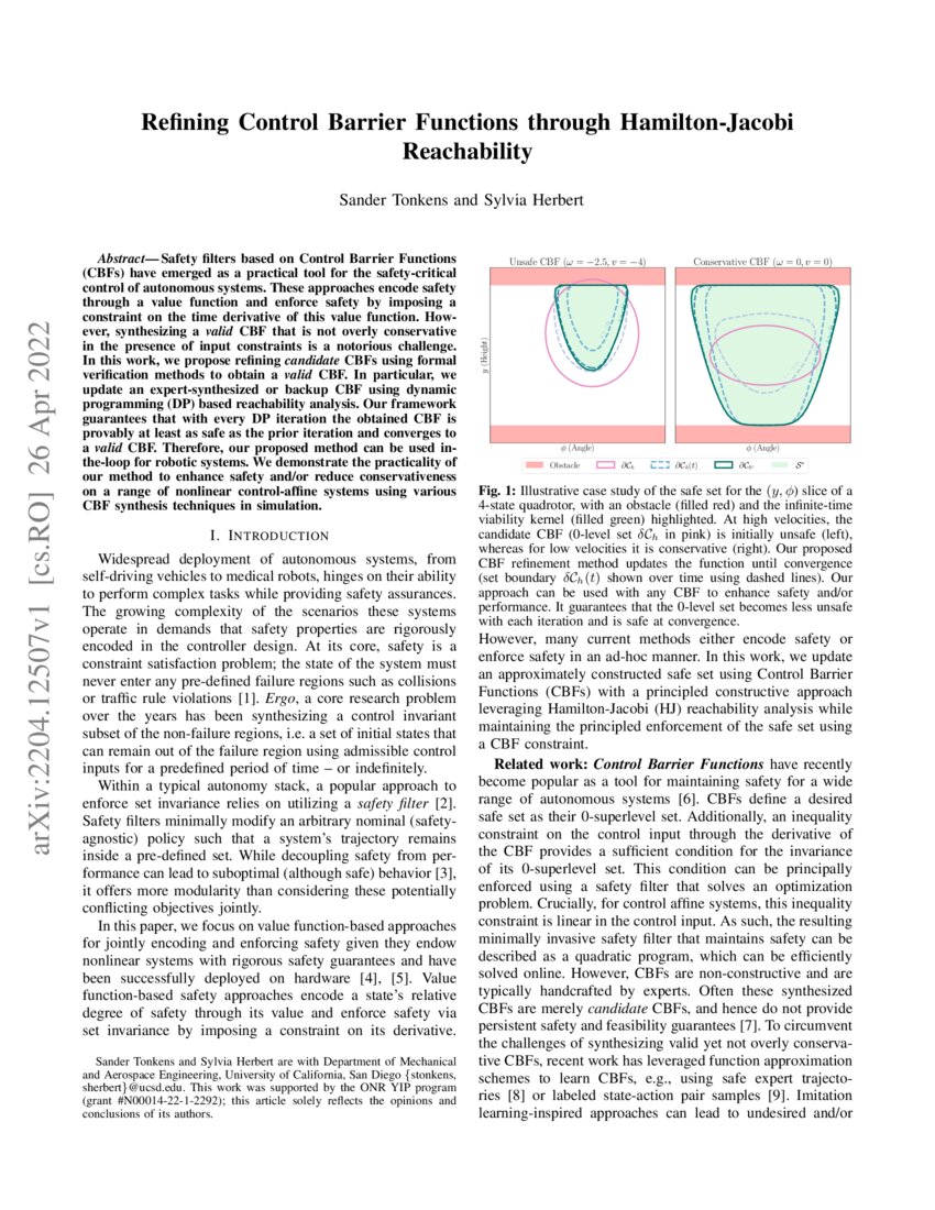 Refining Control Barrier Functions through Hamilton-Jacobi Reachability ...