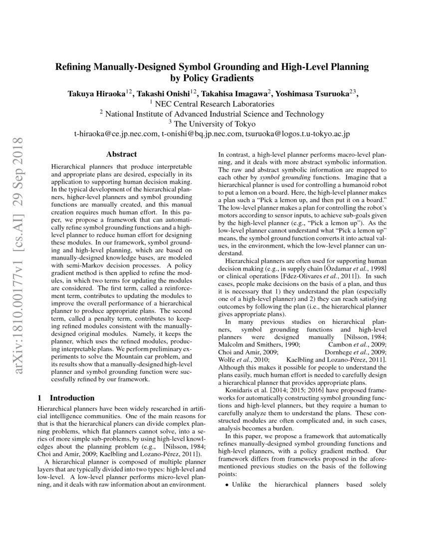 Refining Manually-Designed Symbol Grounding and High-Level Planning by ...