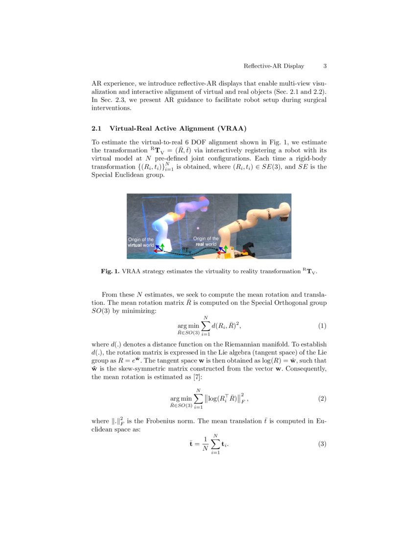 Reflective-AR Display: An Interaction Methodology for Virtual-Real ...