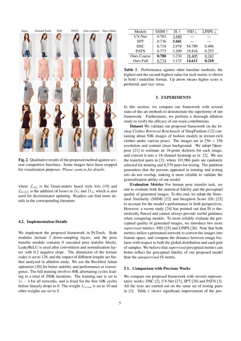 Region Adaptive Texture Enhancement For Detailed Person Image Synthesis 8913