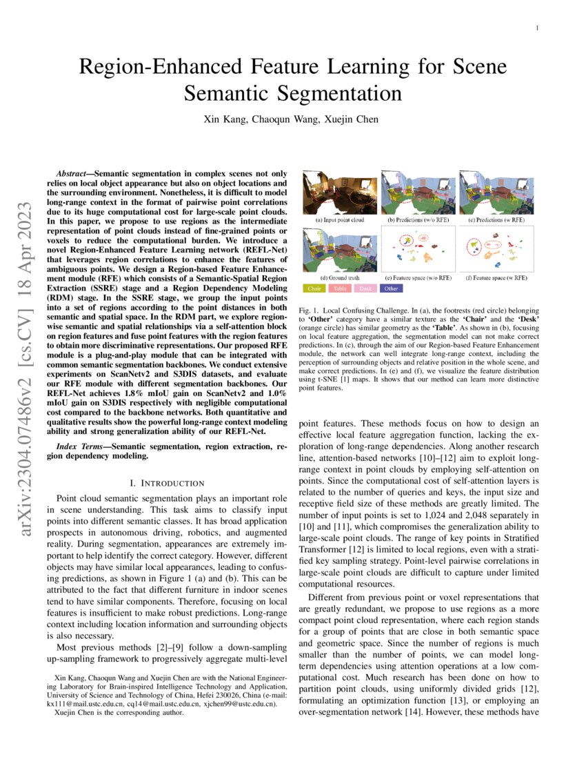 Region-Enhanced Feature Learning for Scene Semantic Segmentation | DeepAI