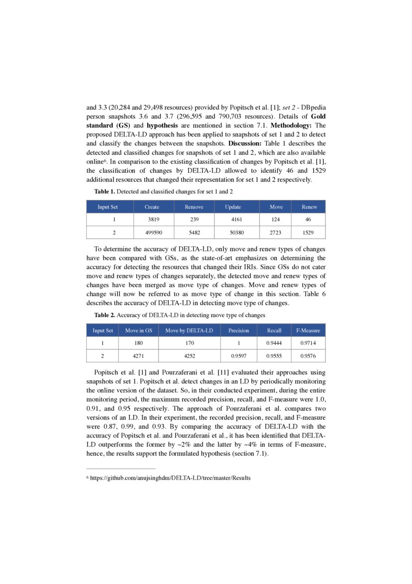 Regions In a Linked Dataset For Change Detection | DeepAI