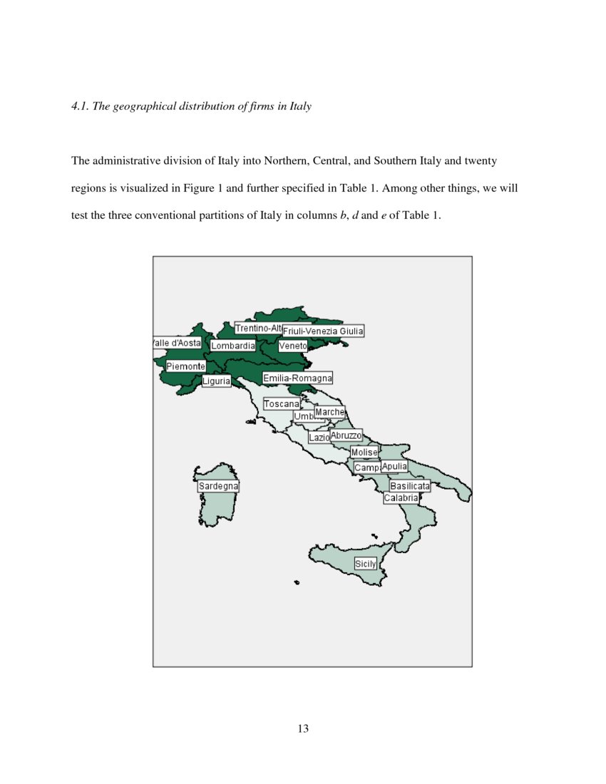Regions, Innovation Systems, and the North-South Divide in Italy | DeepAI