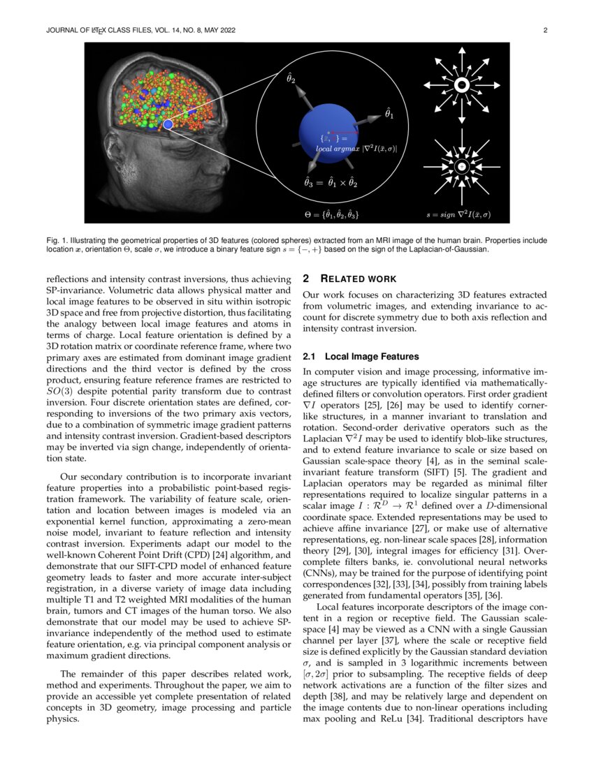 Registering Image Volumes Using 3d Sift And Discrete Sp Symmetry Deepai