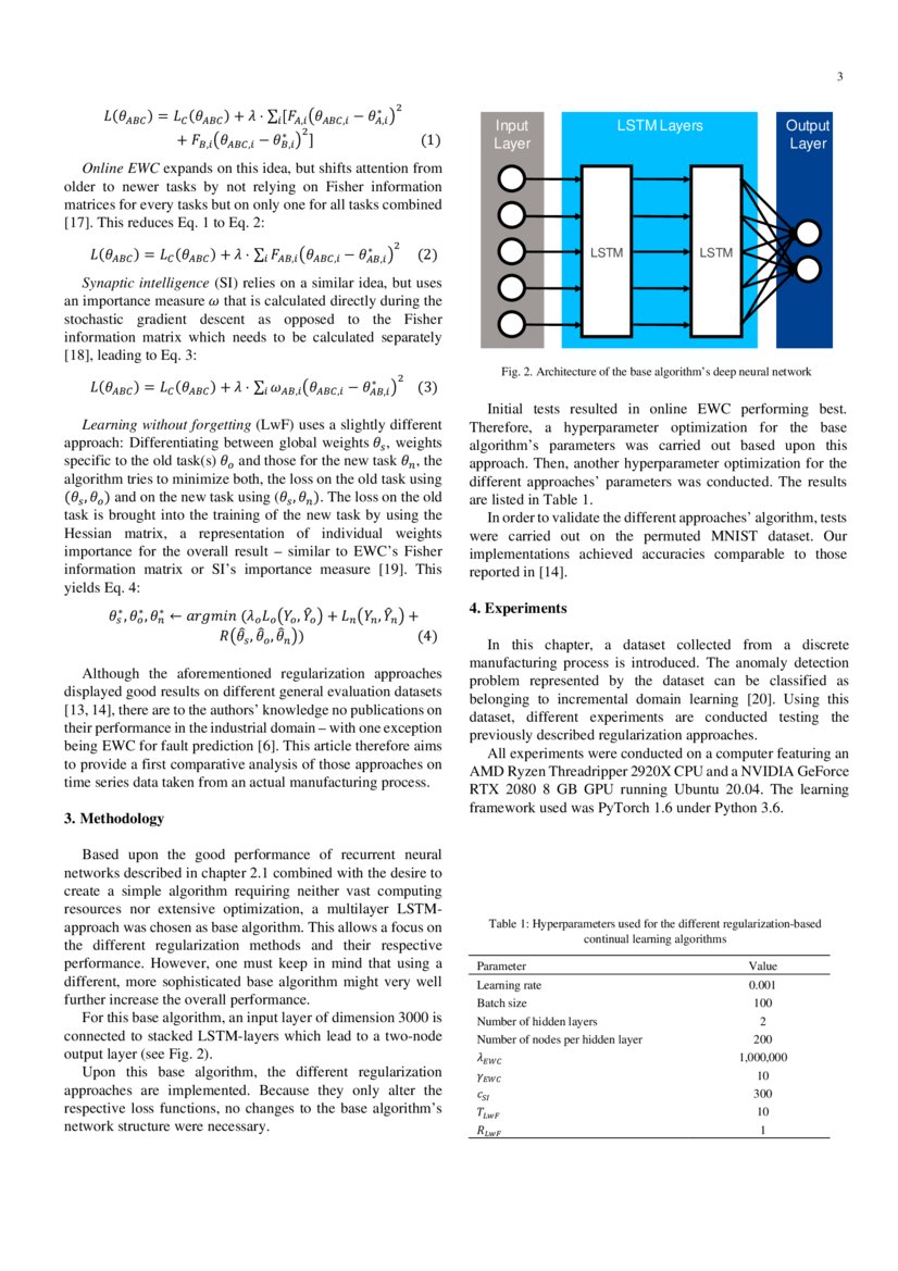 Regularization Based Continual Learning For Anomaly Detection In Discrete Manufacturing Deepai