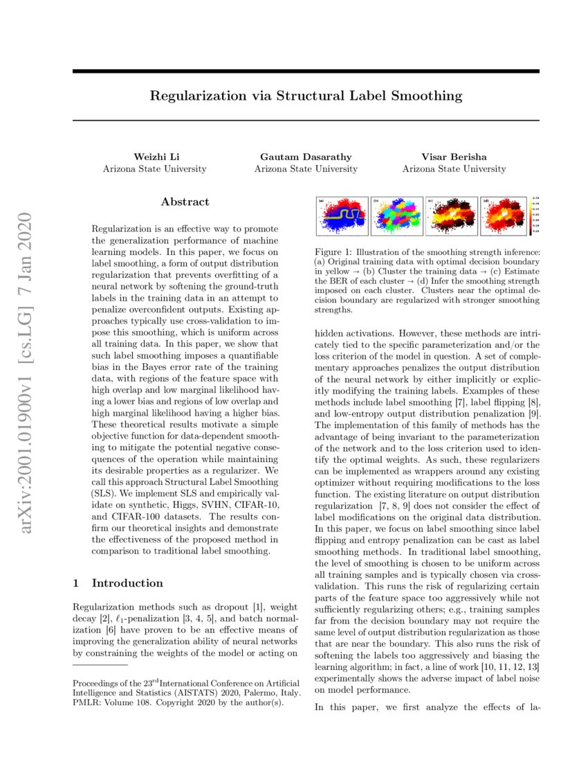 Regularization via Structural Label Smoothing | DeepAI