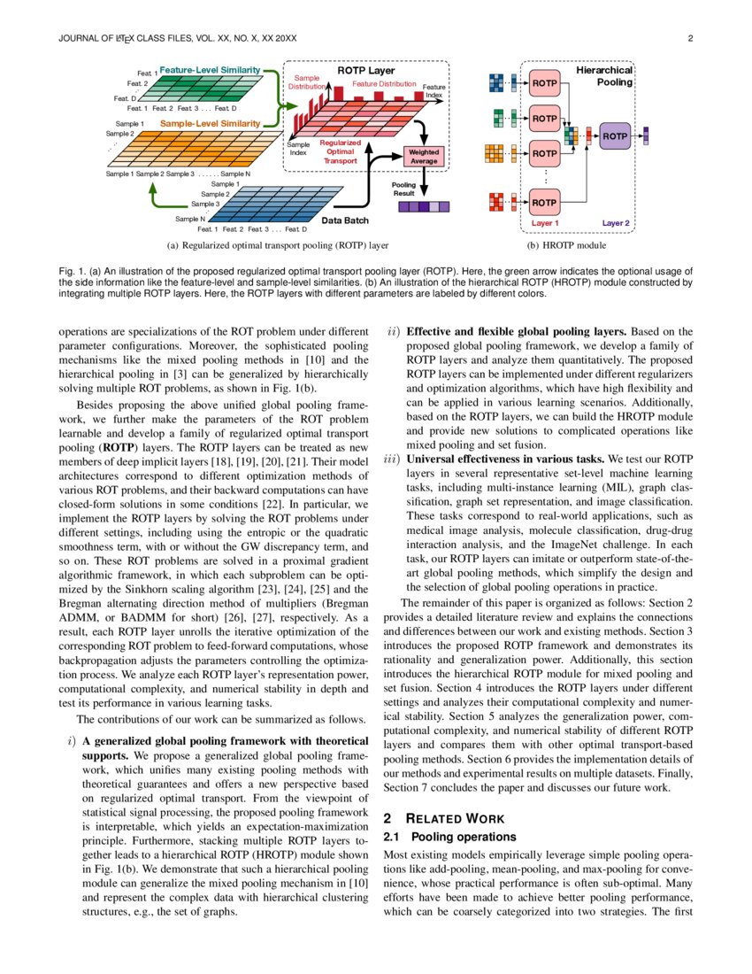 Regularized Optimal Transport Layers for Generalized Global Pooling ... Regularized Optimal Transport Layers for Generalized Global Pooling ...