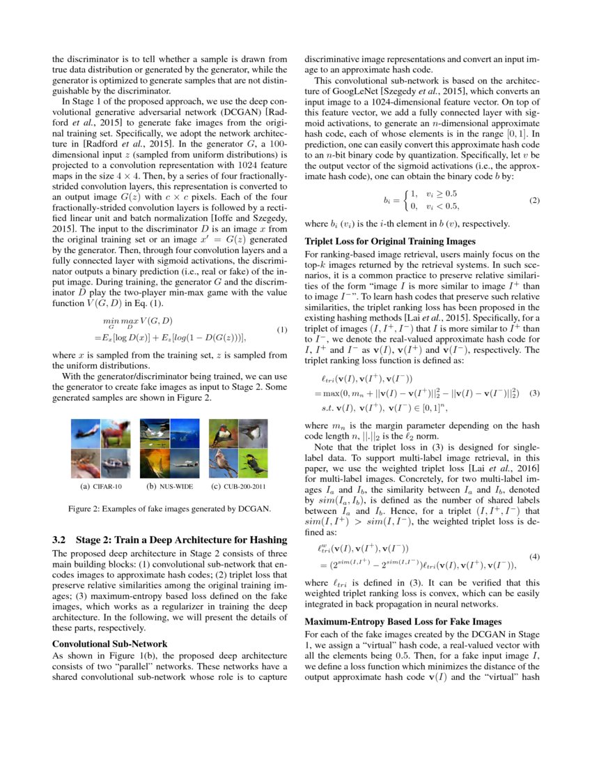 Regularizing Deep Hashing Networks Using GAN Generated Fake Images | DeepAI