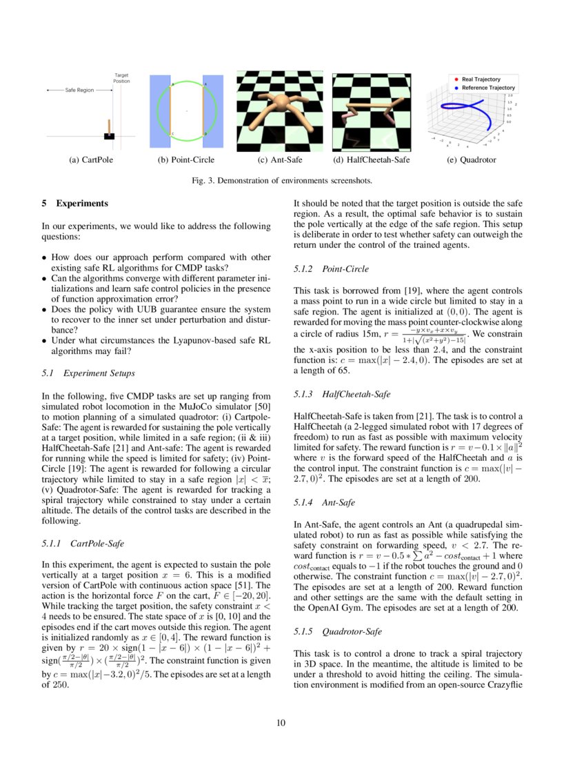 Reinforcement Learning Control Of Constrained Dynamic Systems With Uniformly Ultimate