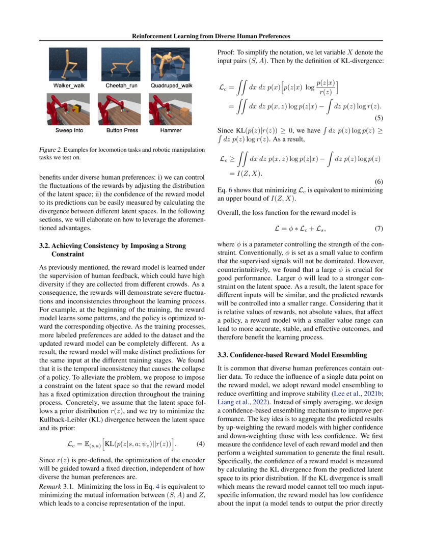 Reinforcement Learning from Diverse Human Preferences | DeepAI