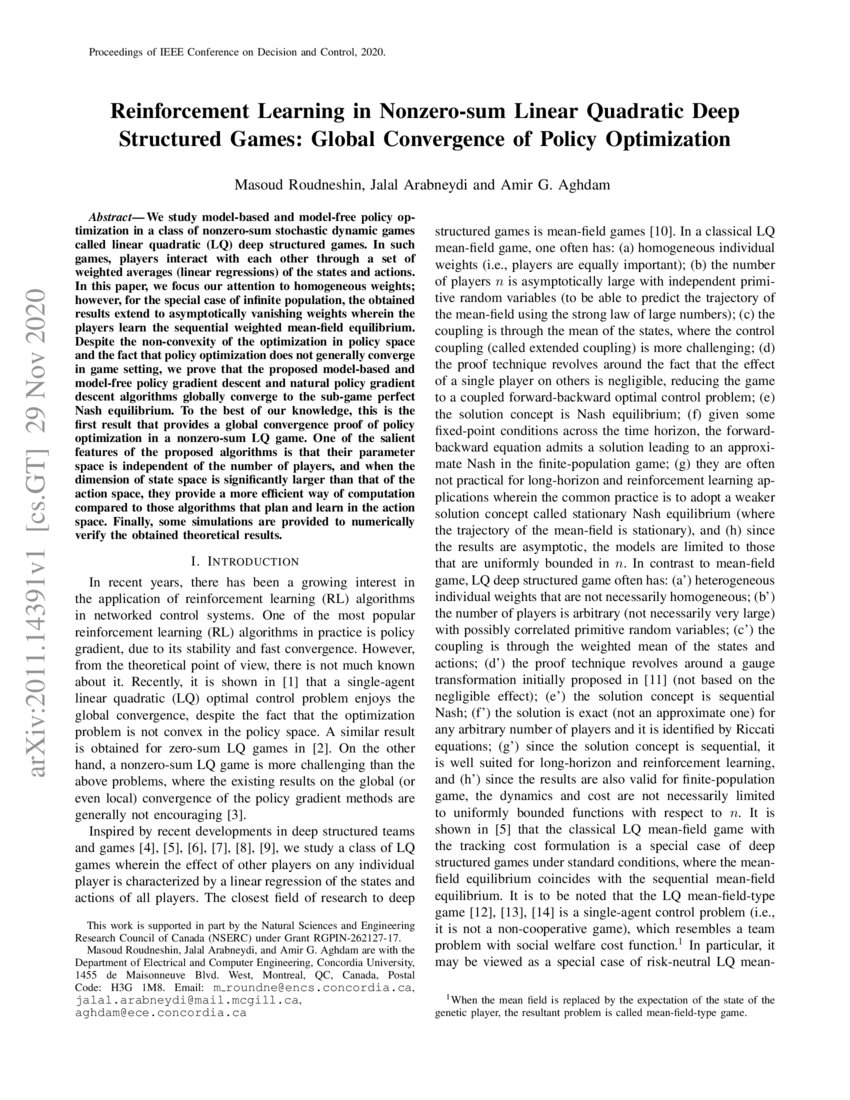 Reinforcement Learning In Nonzero Sum Linear Quadratic Deep Structured