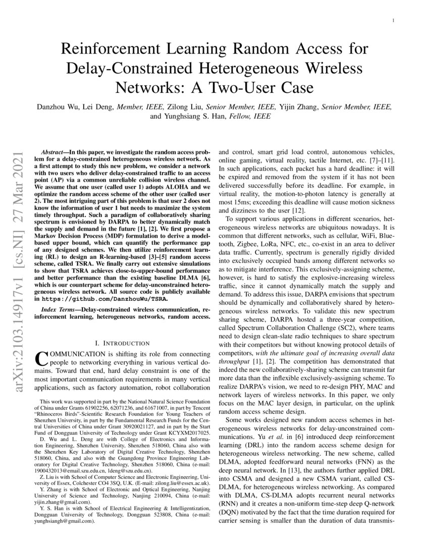 Reinforcement Learning Random Access For Delay Constrained