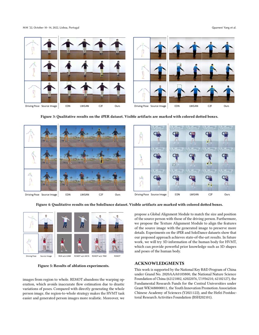 REMOT: A Region-to-Whole Framework for Realistic Human Motion Transfer ...