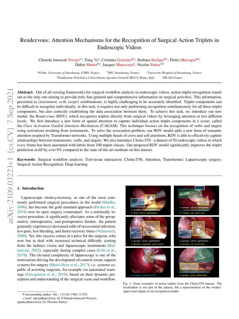 Rendezvous: Attention Mechanisms for the Recognition of Surgical Action ...
