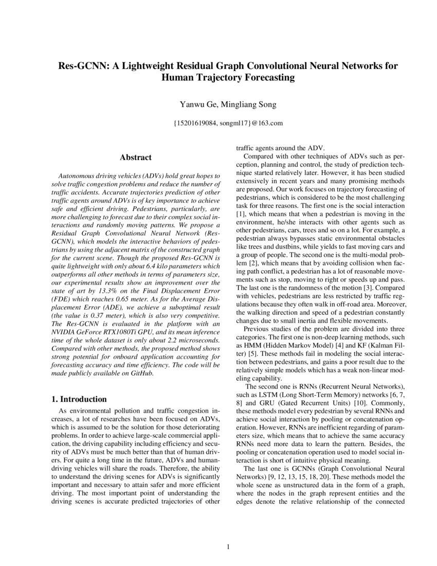 Res-GCNN: A Lightweight Residual Graph Convolutional Neural Networks ...