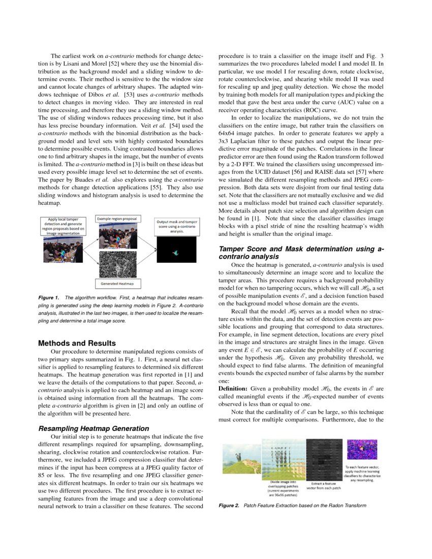Resampling Forgery Detection Using Deep Learning And A Contrario Analysis Deepai