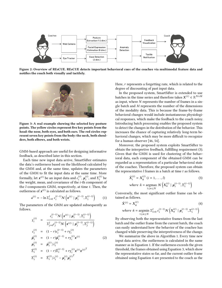 Rescue A Framework For Real Time Feedback On Behavioral Cues Using Multimodal Anomaly Detection