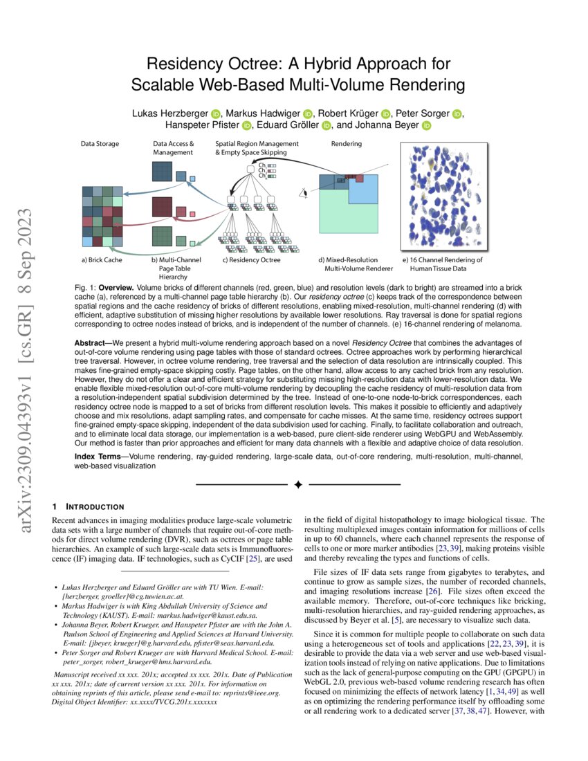 Residency Octree A Hybrid Approach For Scalable Web Based Multi Volume Rendering Deepai