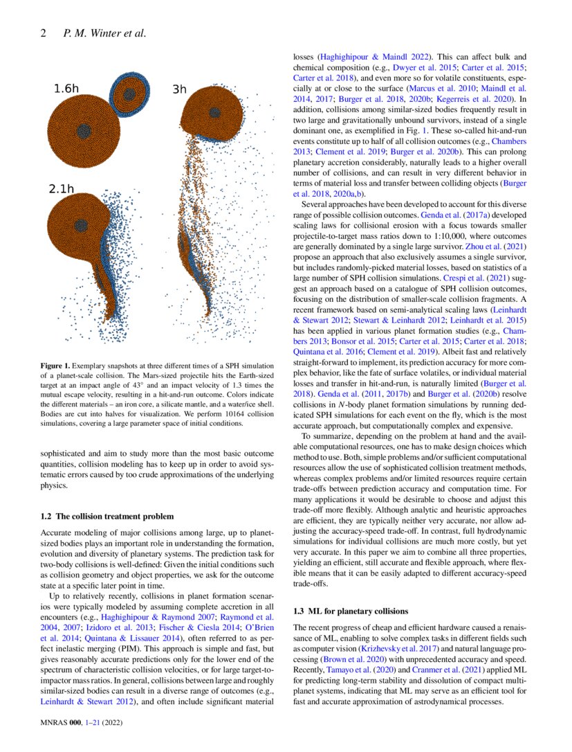 Residual Neural Networks For The Prediction Of Planetary Collision