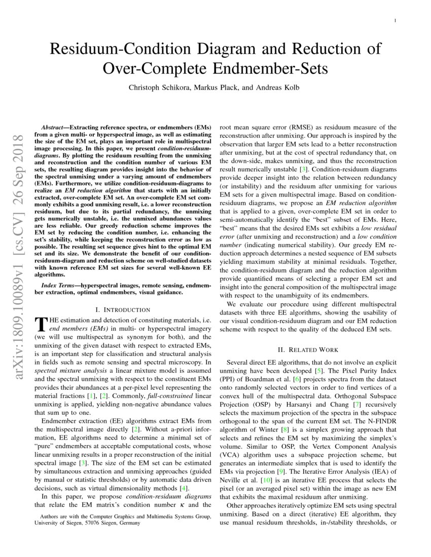Residuum-Condition Diagram and Reduction of Over-Complete Endmember ...