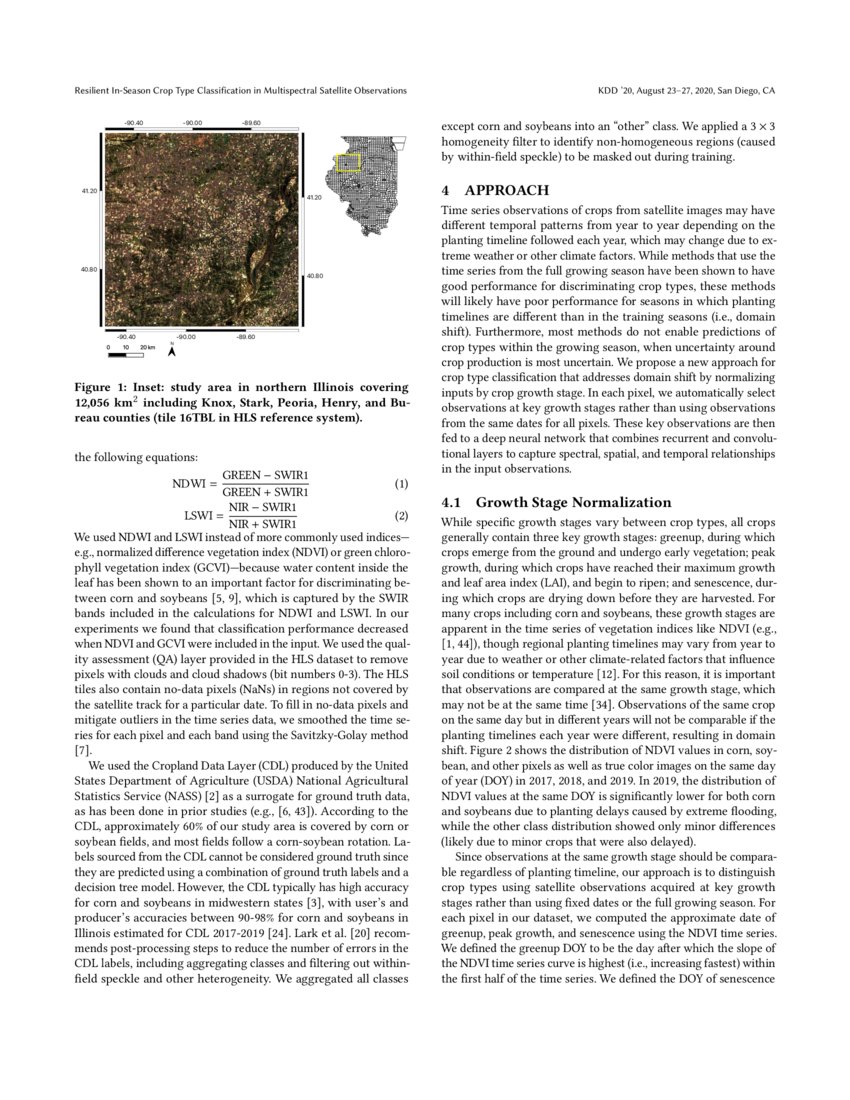 Resilient In Season Crop Type Classification In Multispectral Satellite