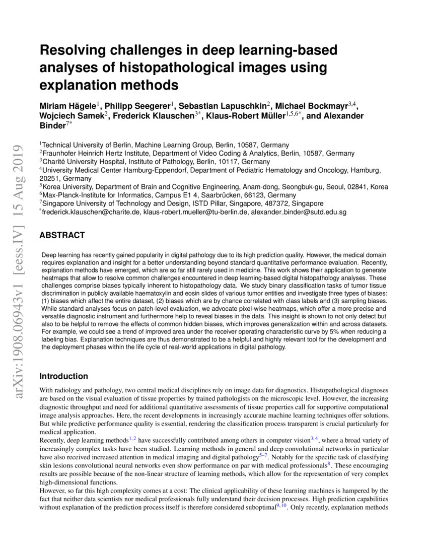 Resolving challenges in deep learning-based analyses of ...