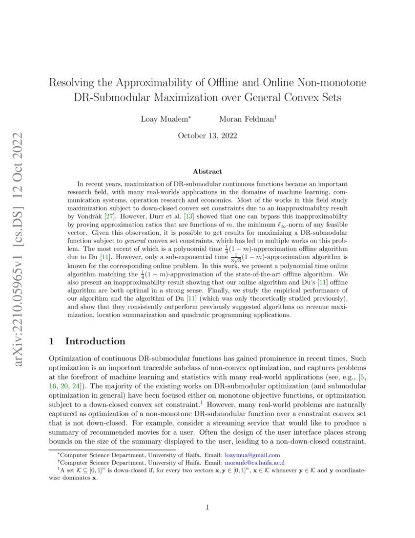 Resolving The Approximability Of Offline And Online Non Monotone Dr Submodular Maximization Over