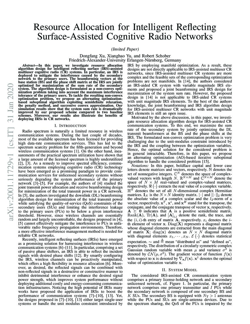 Resource Allocation For Intelligent Reflecting Surface Assisted