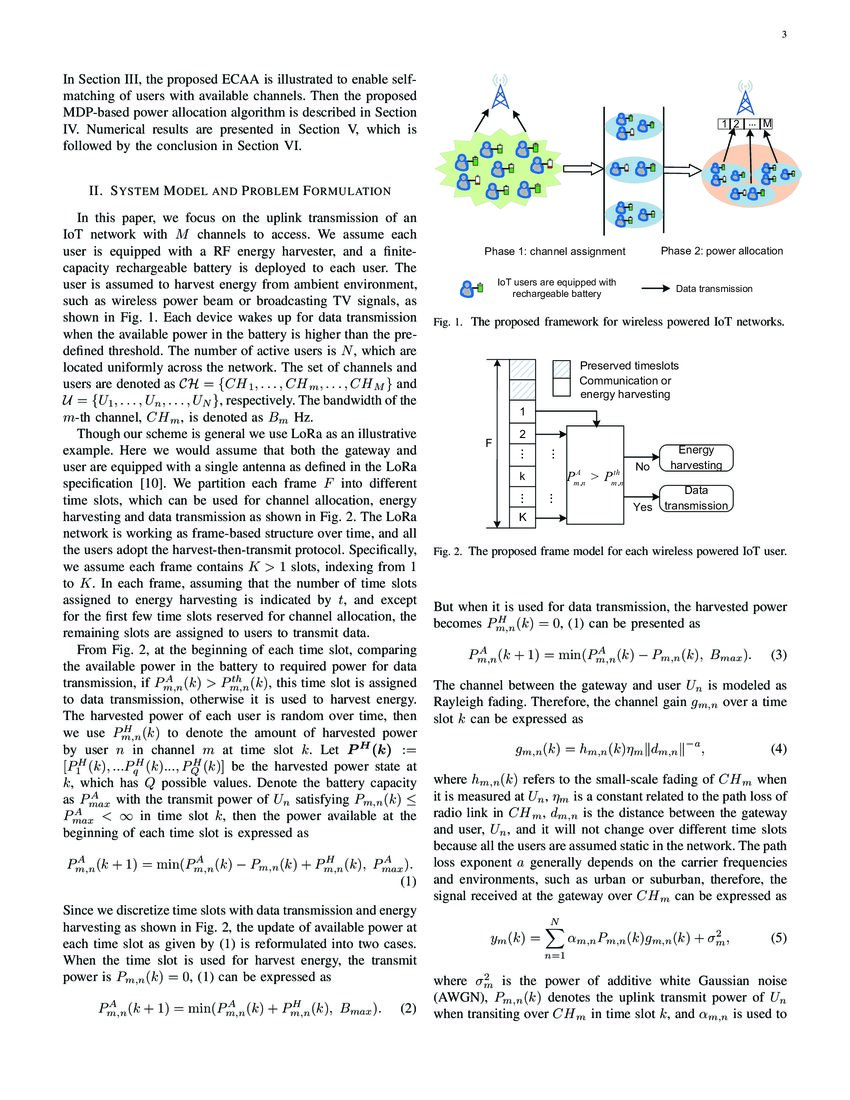 Resource Allocation In In Wireless Powered Iot Networks Deepai 