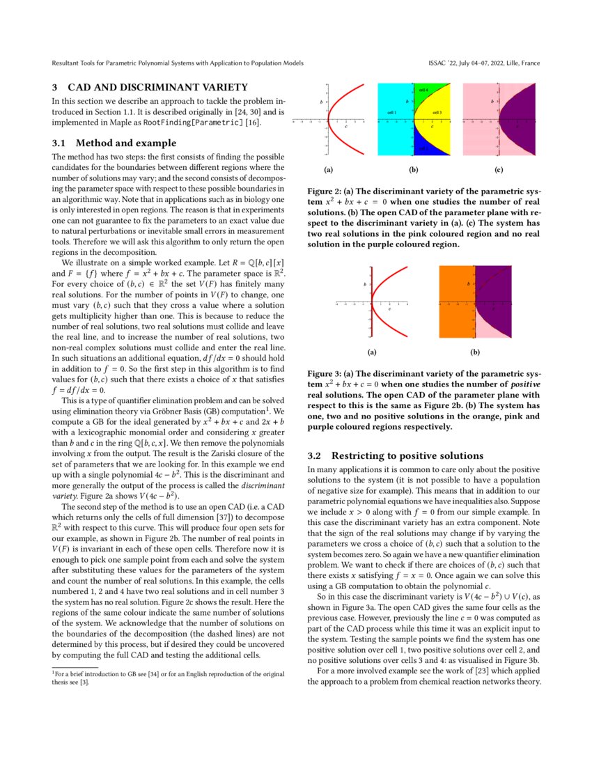 Resultant Tools For Parametric Polynomial Systems With Application To